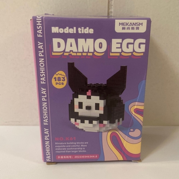 Sanrio | Toys | Kuromi Interlocking Bricks Set Damo Egg Sanrio | Poshmark